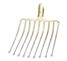 Kerbl Forchettone per patate con manica a molla, senza manico, 36X27 cm, 9 denti.